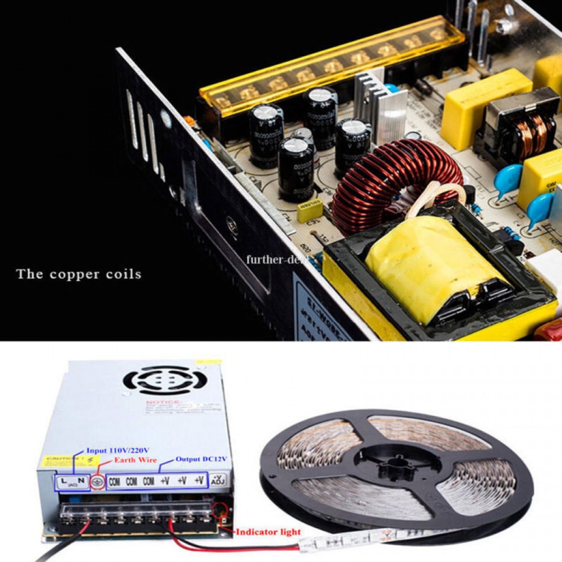 Τροφοδοτικο 12v - 30a - 360w ac / dc μετασχηματιστής τάσης 220v σε 12 βολτ